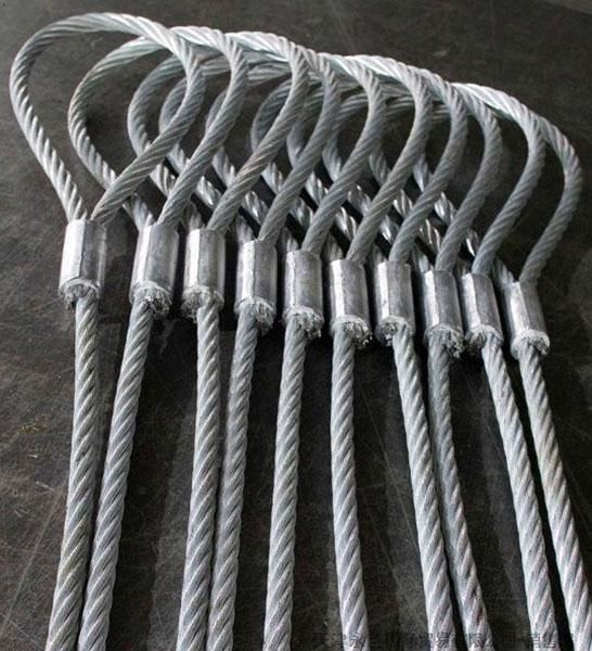 Concealed Steel Wire Rope , Sling Steel Wire Rope Hand Taper 6 X 37 ...