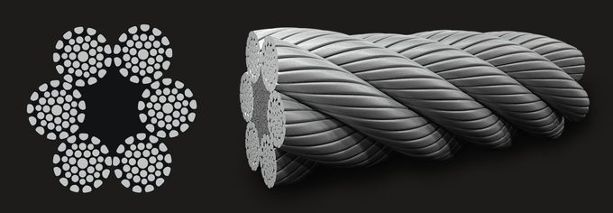 Dimensional Stability Galvanized Wire Rope Long Fatigue Life For ...