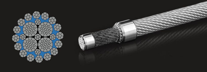 Wear Resistance Galvanized Wire Rope 8 X K36WS EPIWRC With Long Service ...