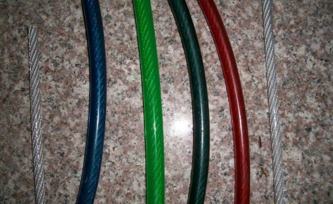 Strong Vinyl Coated Wire Rope , Steel Security Cable 7x19 0.9mm-50mm ...