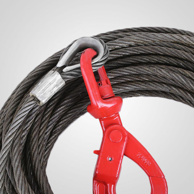 Heavy - Duty Hook Rope Winch Line Long Service Life Durable With Self ...