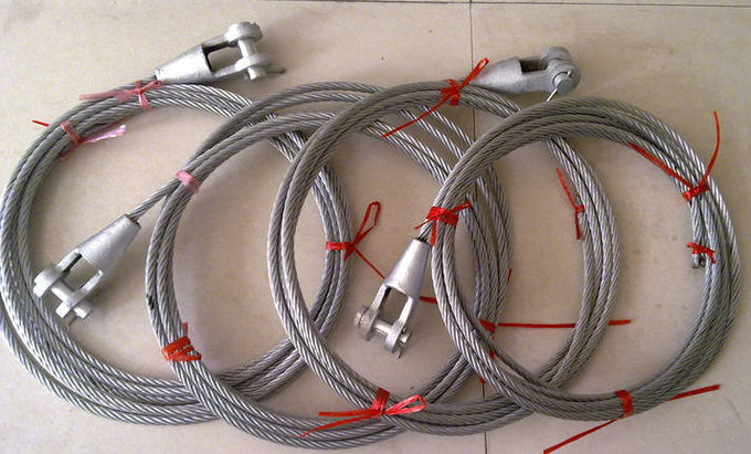 Galvanized Surface Wire Rope Sling With Poured Alloy Steel Open Spelter ...