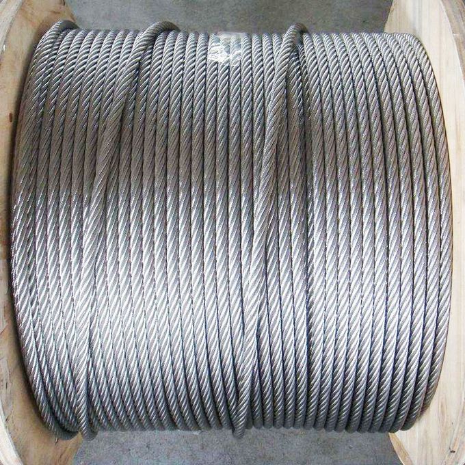AISI 316 Extremely Flexible Stainless Steel Wire Rope 7x19 For Standing ...
