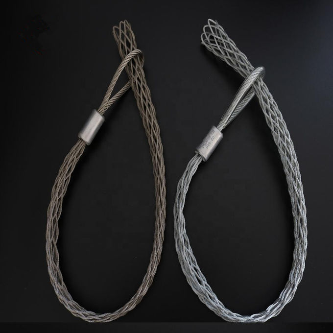 Standard Duty Steel Wire Rope Head Pulling Cable Grip For Cable Pulling ...